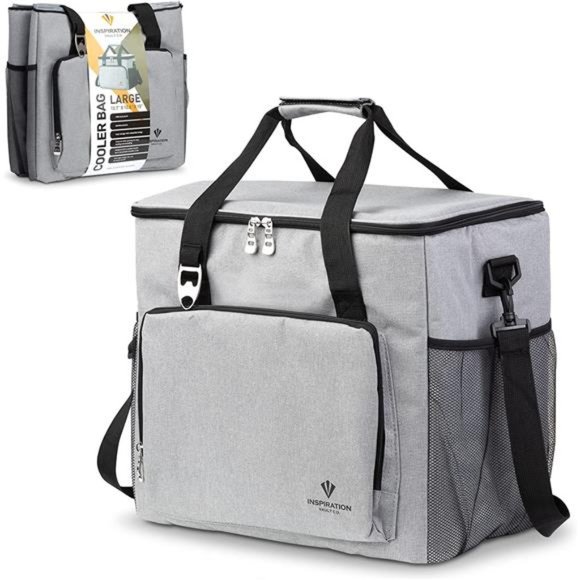Kitchen | Large Soft Sided Cooler Bag Portable Leak Proof 6 Can 40l ...